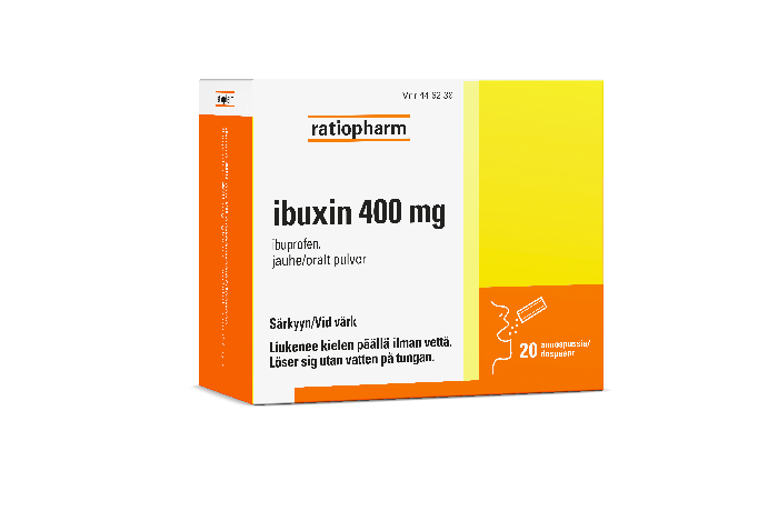 ibuxin jauhe liukenee suussa ilman nestettä – Teva Finland