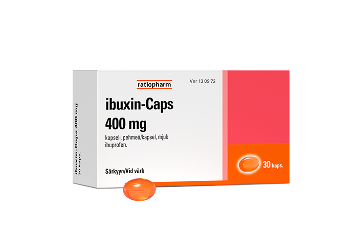 ibuxin-Caps 400 mg pehmeät kapselit – Teva Finland